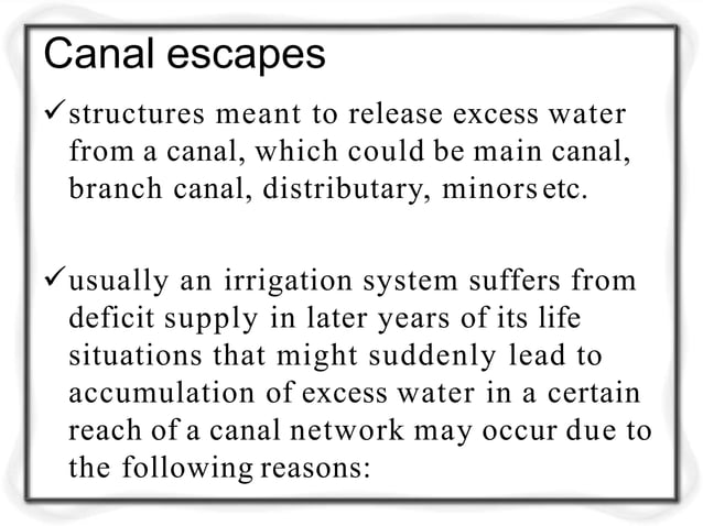 Canal Regulation Works | PPTX
