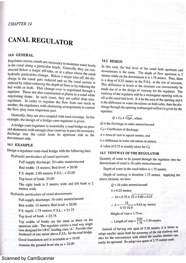 Canal regulator | PDF