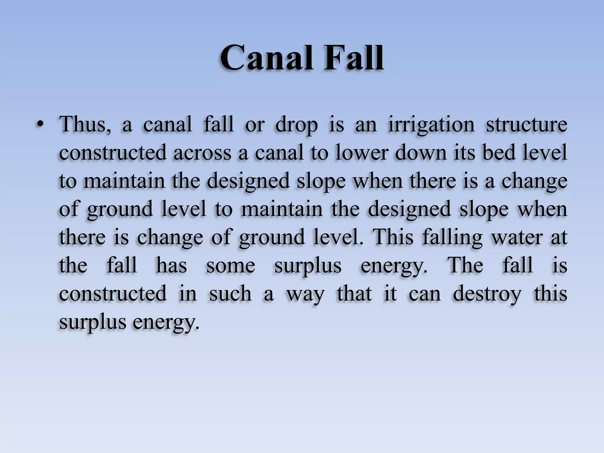 Canal Regulation & Cross Drainage Works | PPTX