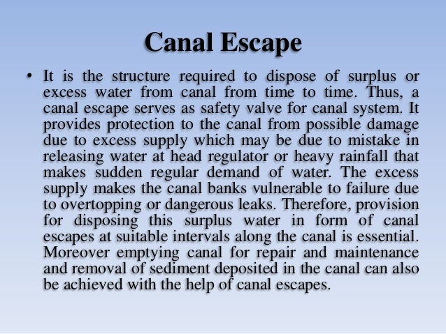 Canal Regulation & Cross Drainage Works