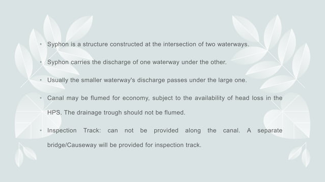 Canal Syphon.pptx | Geology | Science