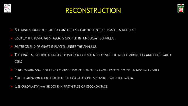 Canal Wall Down Mastoidectomy(MRM) | PPTX | Ear, Nose and Throat ...