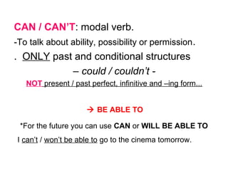 Can and be able to | PPT