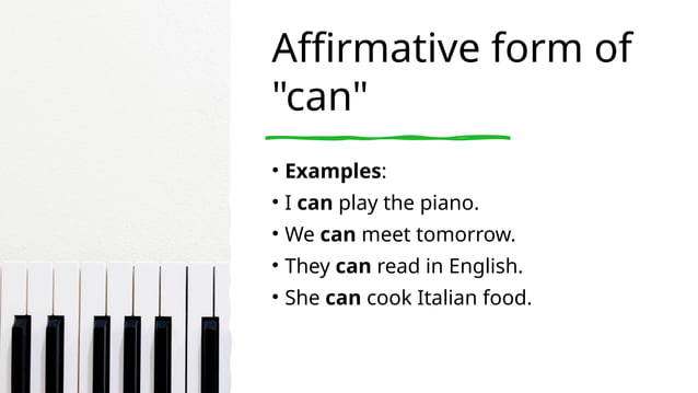 Can and could for past abilities explanationx | PPT