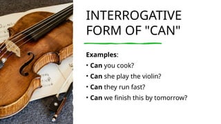 Can and could for past abilities explanationx | PPT