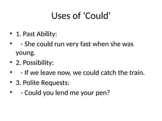 Can_and_Could_Presentation.pptxModal verbs are auxiliary verbs that ...