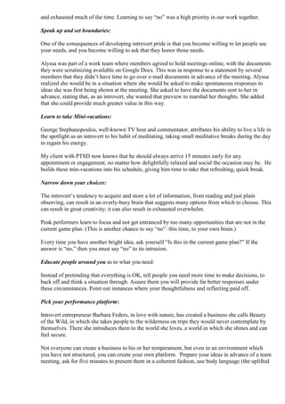 Can an introvert have an exciting life and survive | PDF | Wellness ...