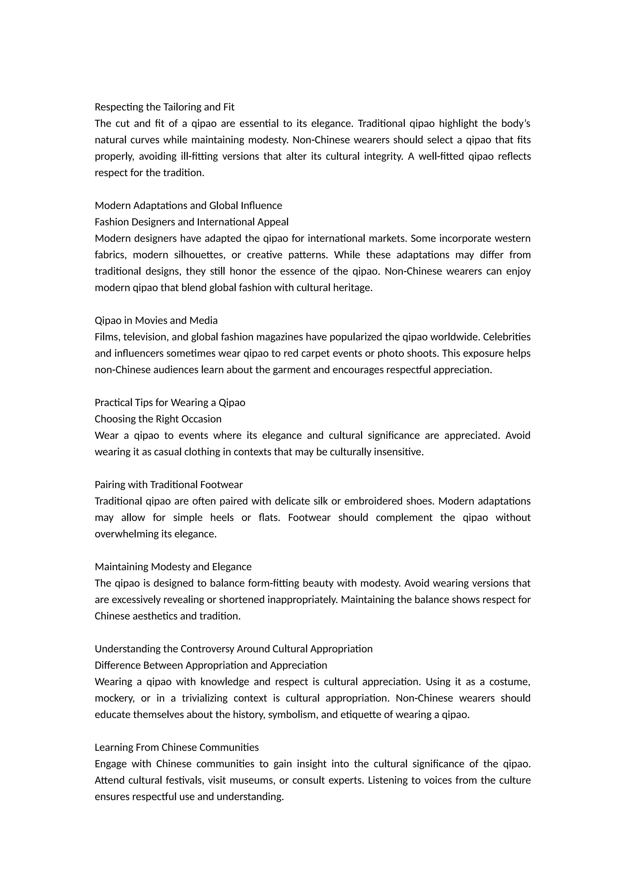 Can a Non Chinese Person Wear a Qipao？.docx