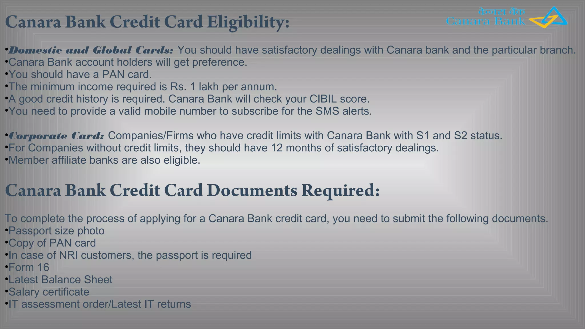 CANARA BANK THIRD PARTY PRODUCTS | PPT
