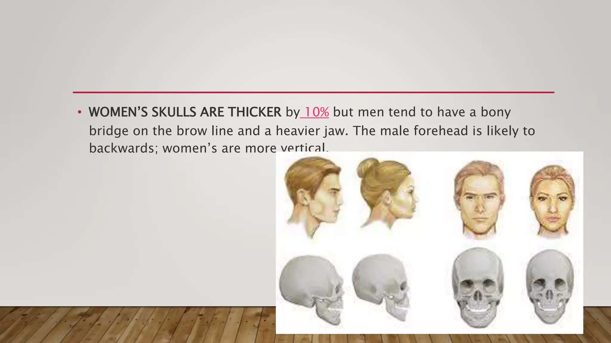 C) anatomical and physiological differences in male and female | PPTX