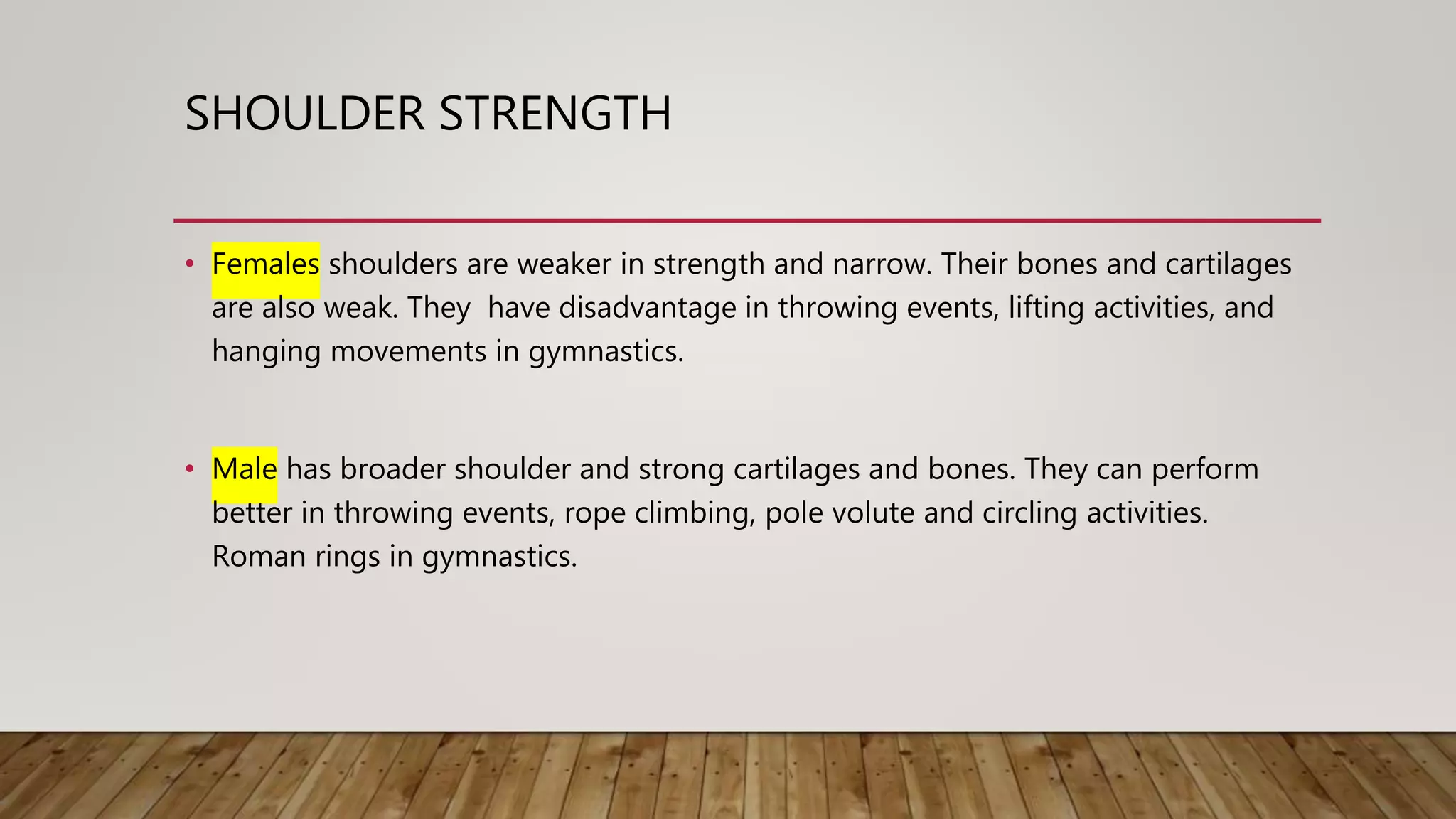 C) anatomical and physiological differences in male and female | PPTX