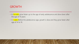 C) anatomical and physiological differences in male and female | PPTX