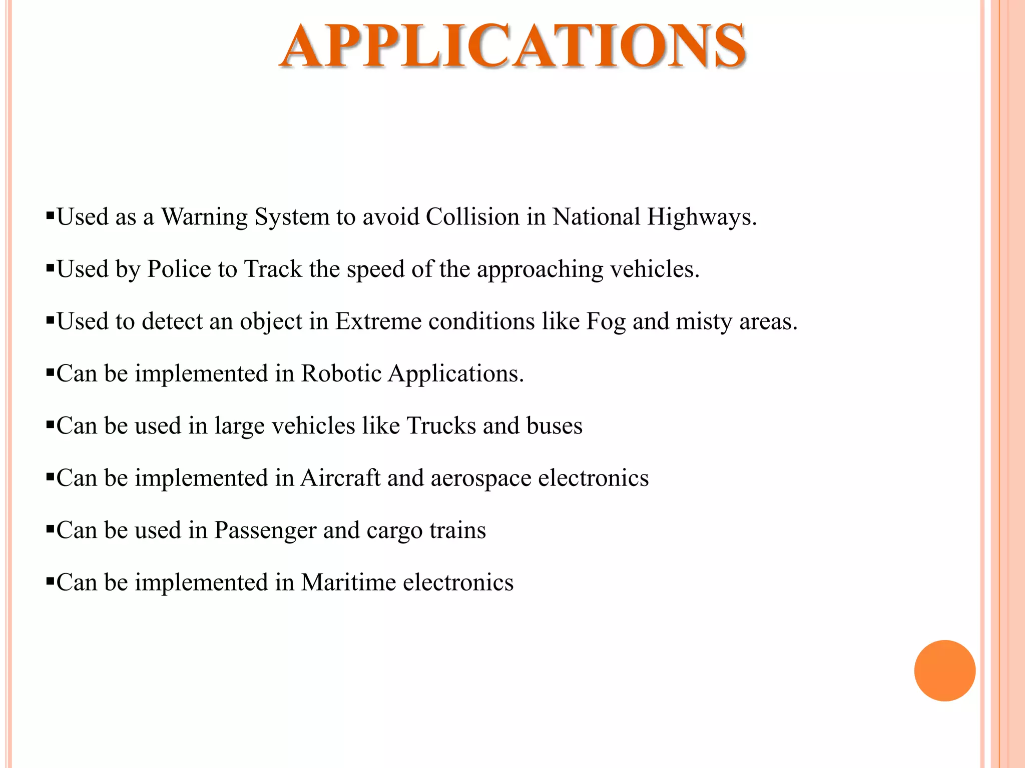 Control Area Network (CAN) based accident avoidance system | PPT
