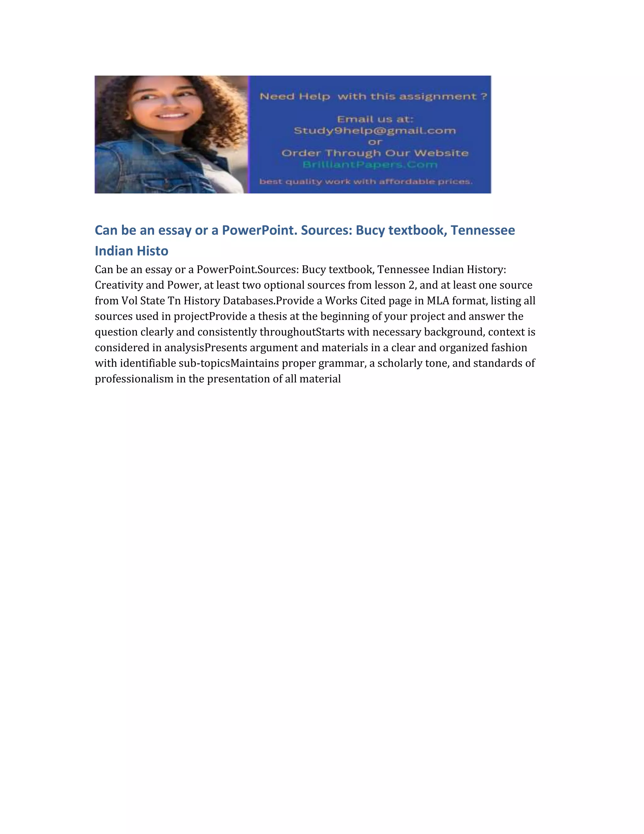 Can be an essay or a Bucy Tennessee Indian Histo.docx