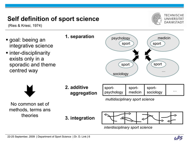 Computer Science, Sport Science and Interdisciplinarity | PPT
