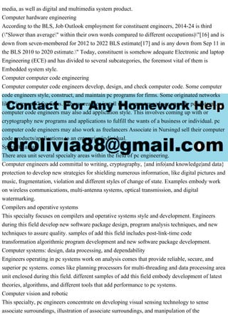 Can body write an essay for me on dream job in Computer Engineerin.pdf | Operating Systems ...