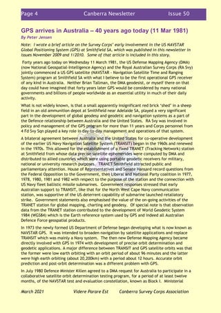 Canberra Survey Corps Assoc newsletter 50 | PDF
