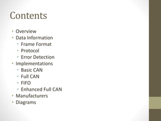 CAN Bus | PPTX