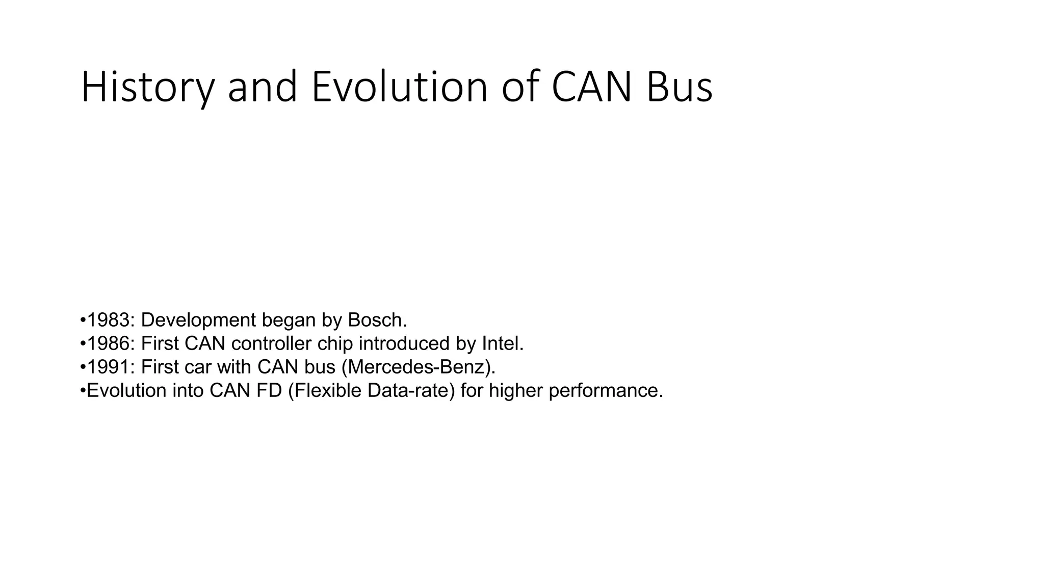 CANBUS introduction lecture for automotive | PPTX | Computer Networking | Computing