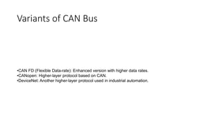 CANBUS introduction lecture for automotive | PPTX | Computer Networking | Computing