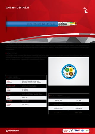 LI2Y(St)CH Can Bus Cables | PDF