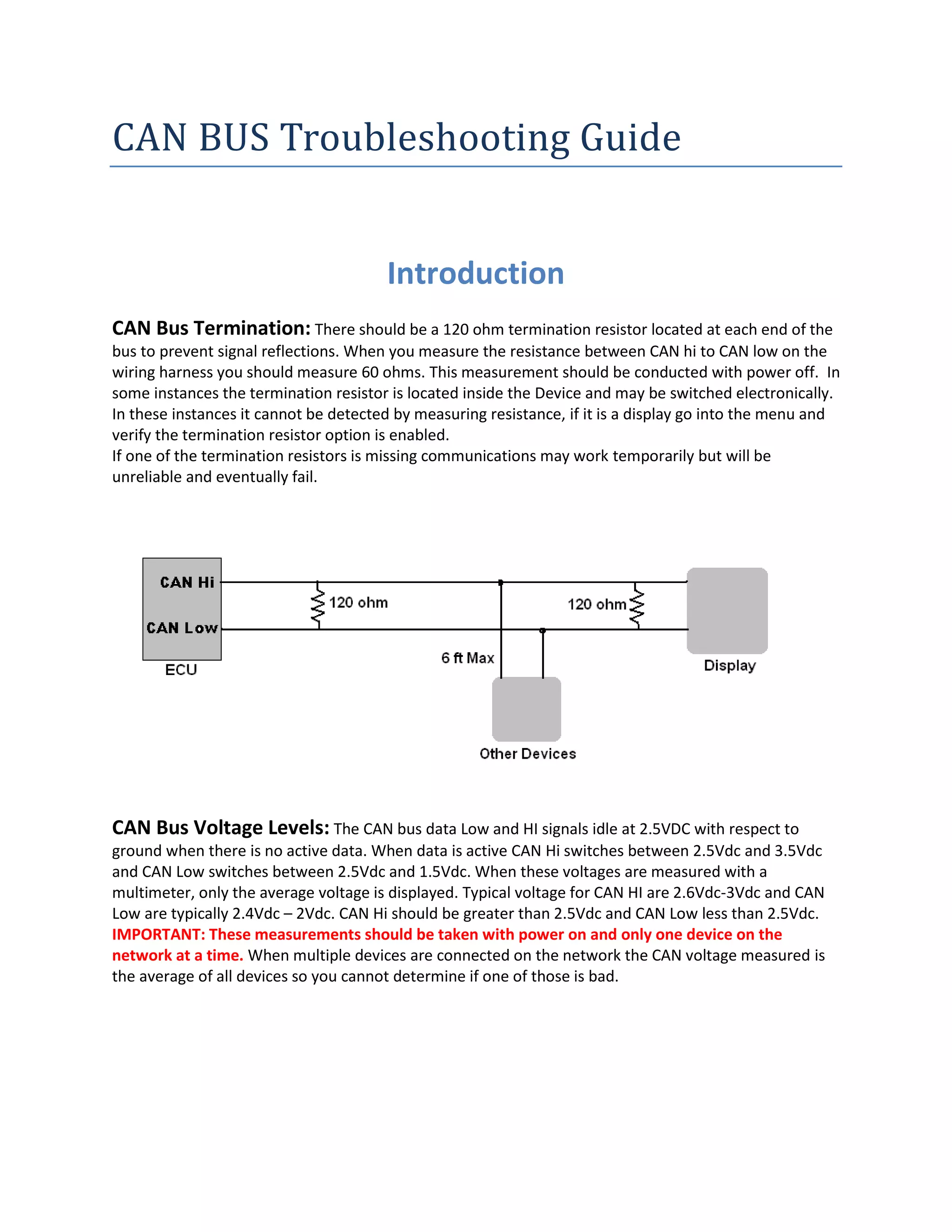 Can bus troubleshootingrevb | PDF