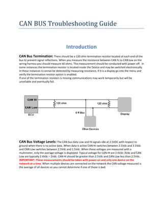 Can bus troubleshootingrevb | PDF