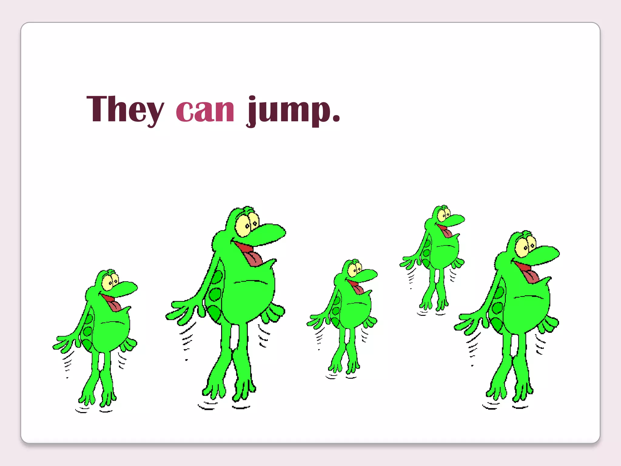 Can can't / Abilities | PPTX