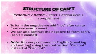 CAN CAN´T 3 FORMS.pptx