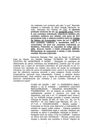 CANCELAMENTO DE PLANO DE SAÚDE POR INADIMPLÊNCIA - TERMO DE ADESÃO | DOC