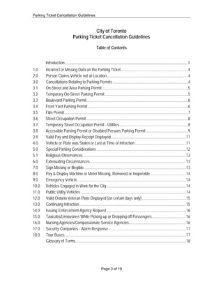 City of Toronto-Parking Ticket Rules & Regulations | PDF