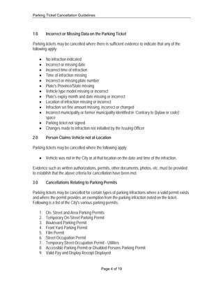 City of Toronto-Parking Ticket Rules & Regulations | PDF