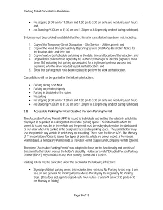 City of Toronto-Parking Ticket Rules & Regulations | PDF