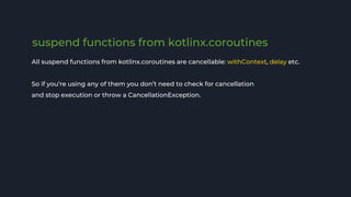 Cancellation in coroutines | PPTX