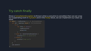 Cancellation in coroutines | PPTX