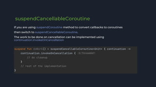 Cancellation in coroutines | PPTX