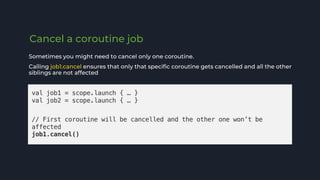 Cancellation in coroutines | PPTX