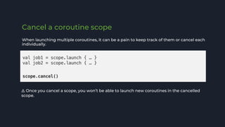 Cancellation in coroutines | PPTX