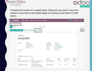 Cancel or delete invoice in odoo 13 | PPTX