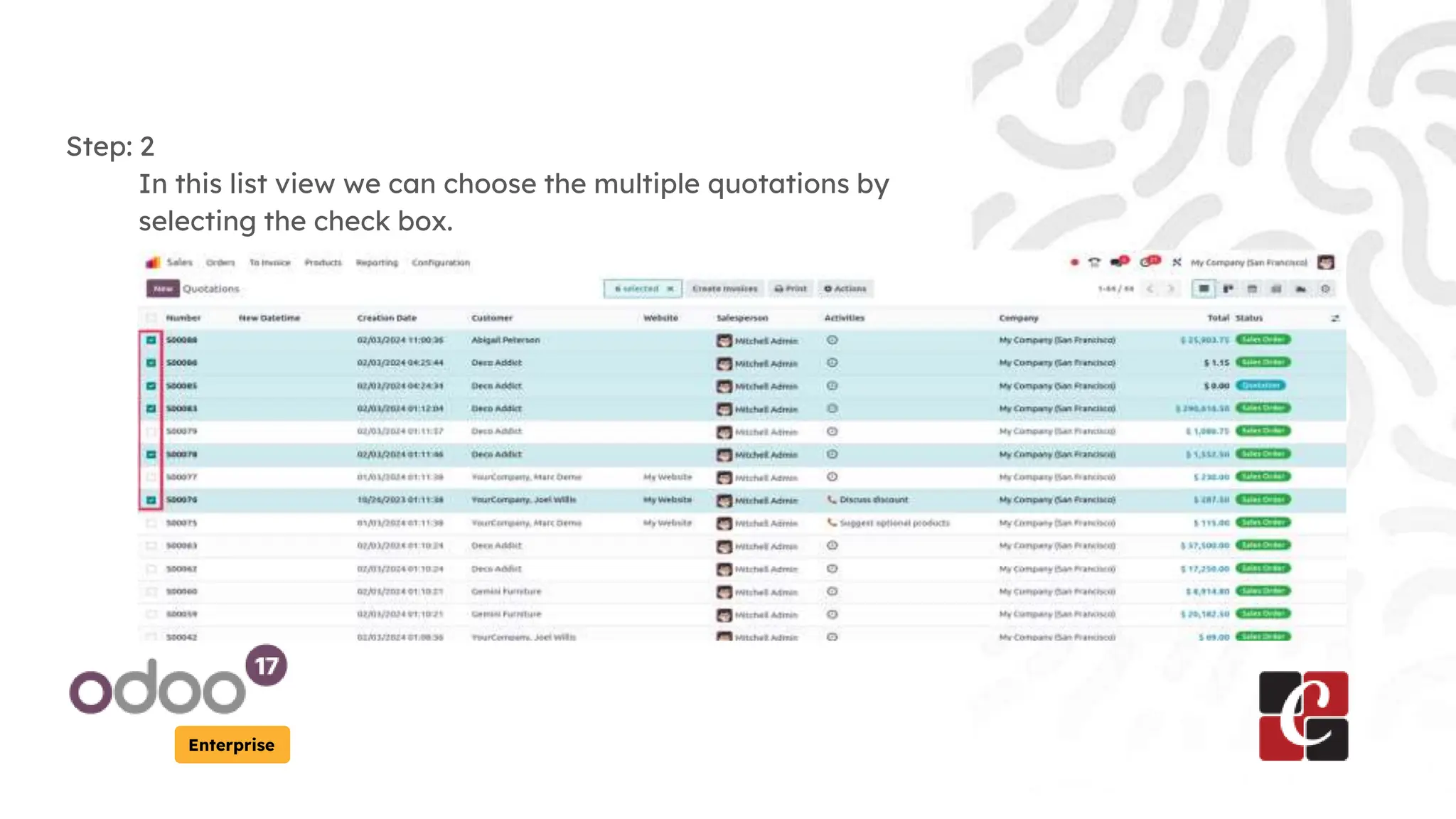 Cancel Quotation from List View in Odoo 17 | PPTX | Technology & Computing