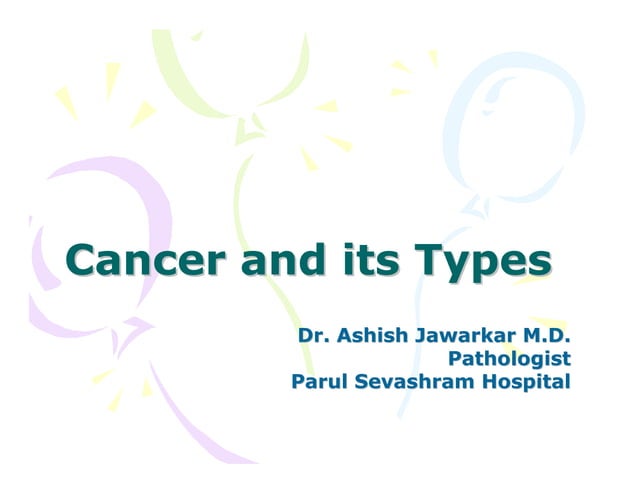 Cancer and its types - an introduction to cancer | PDF | Smoking ...
