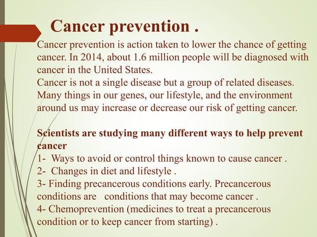 Introduction to Cancer " part one " | PPT