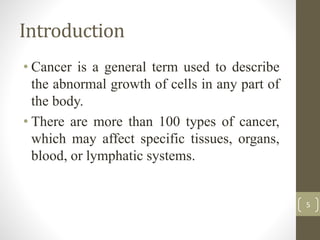 Cancer and role of occupational therapist in cancer | PPTX