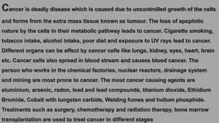 Cancer by online teaching ot | PPT