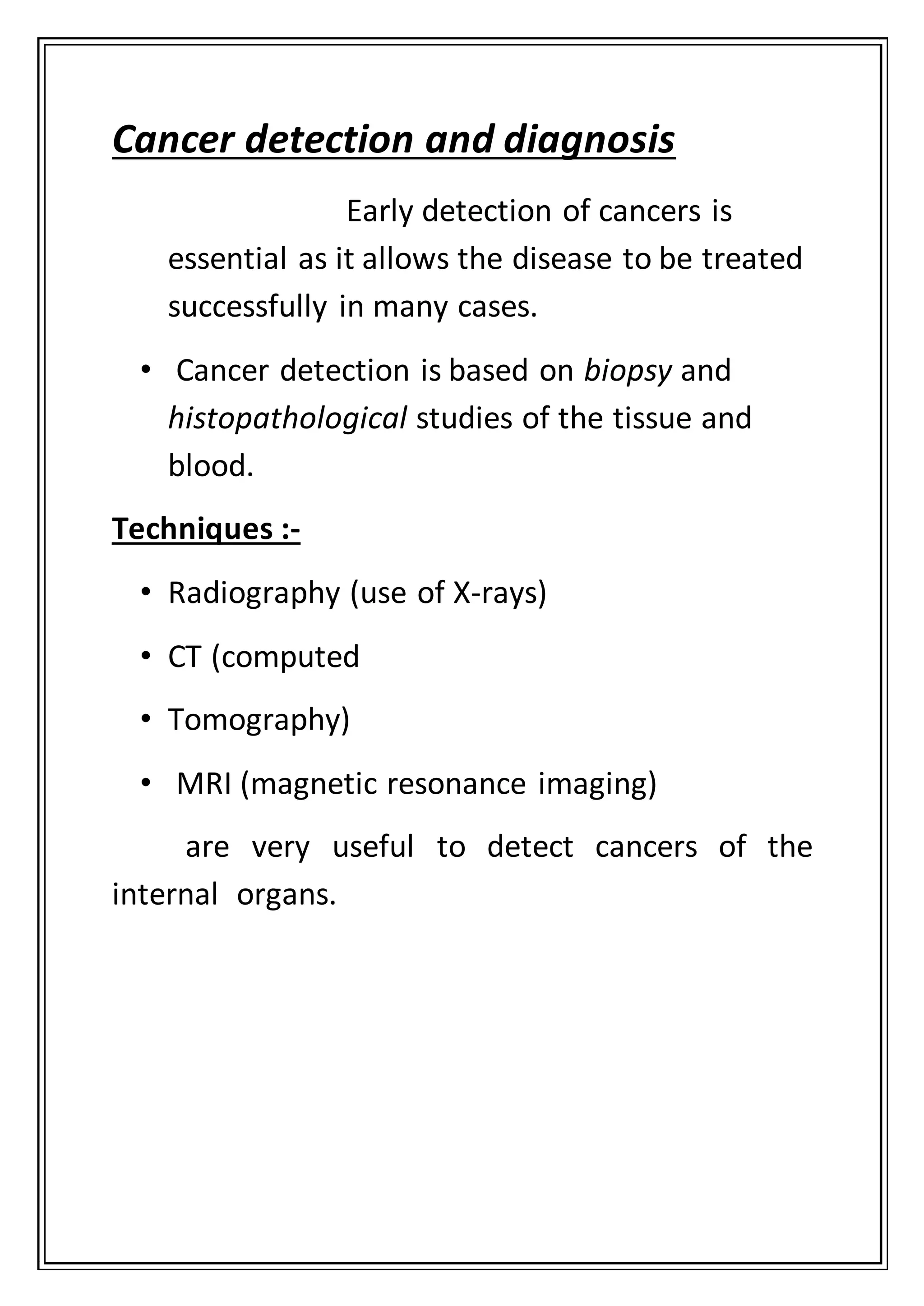 Cancer | DOCX