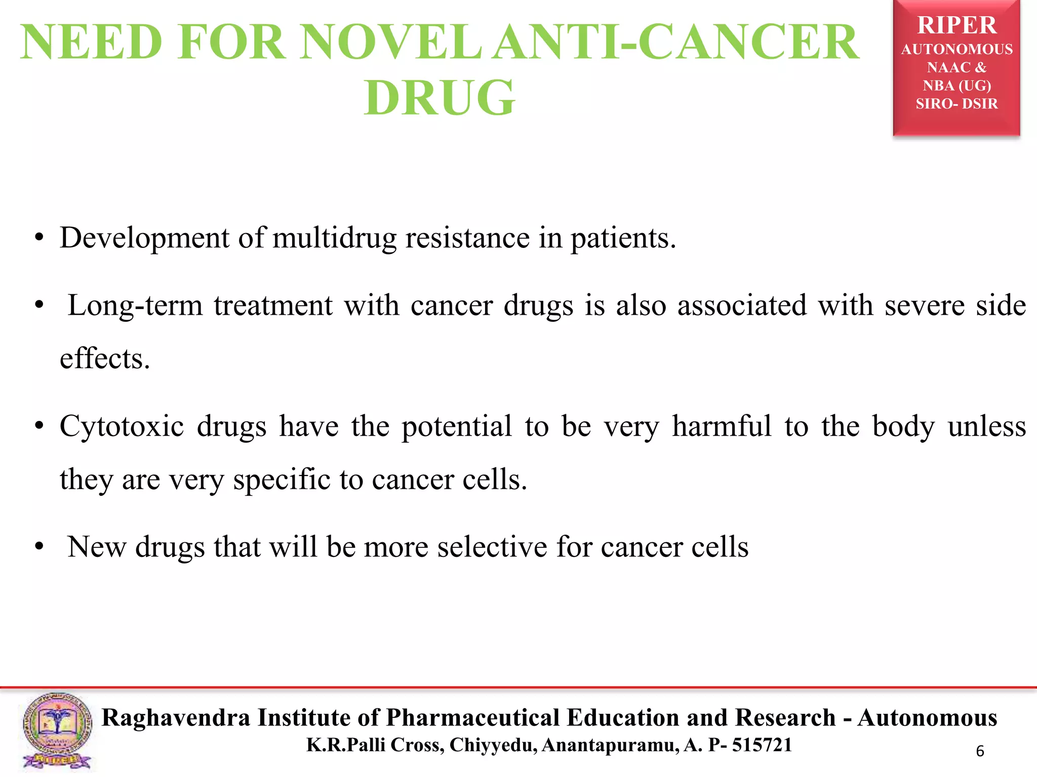 Screening Models Of Anti Cancer Drugs | PPTX