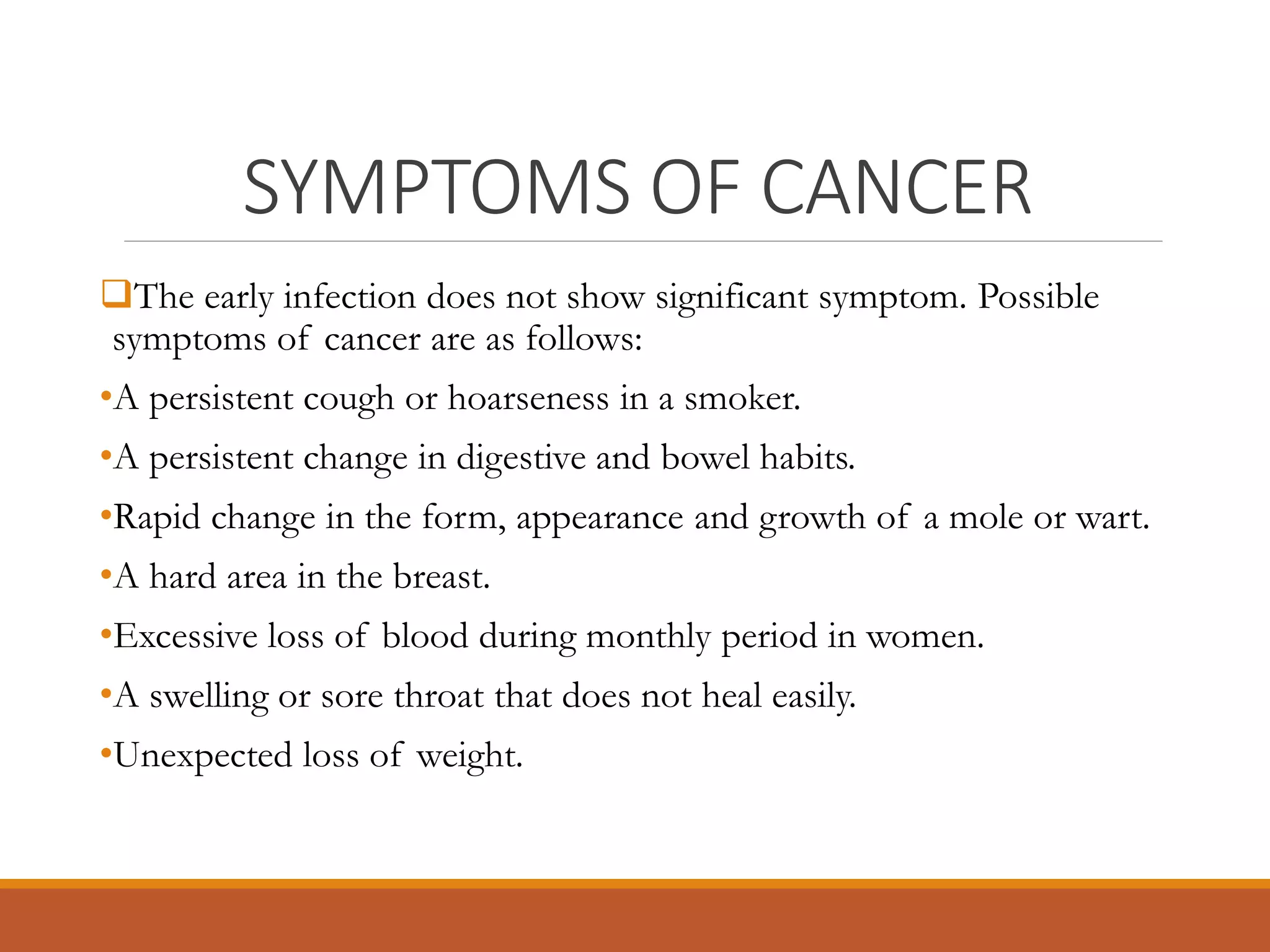 Cancer, Etiology, Classification and Pathophysiology | PPTX
