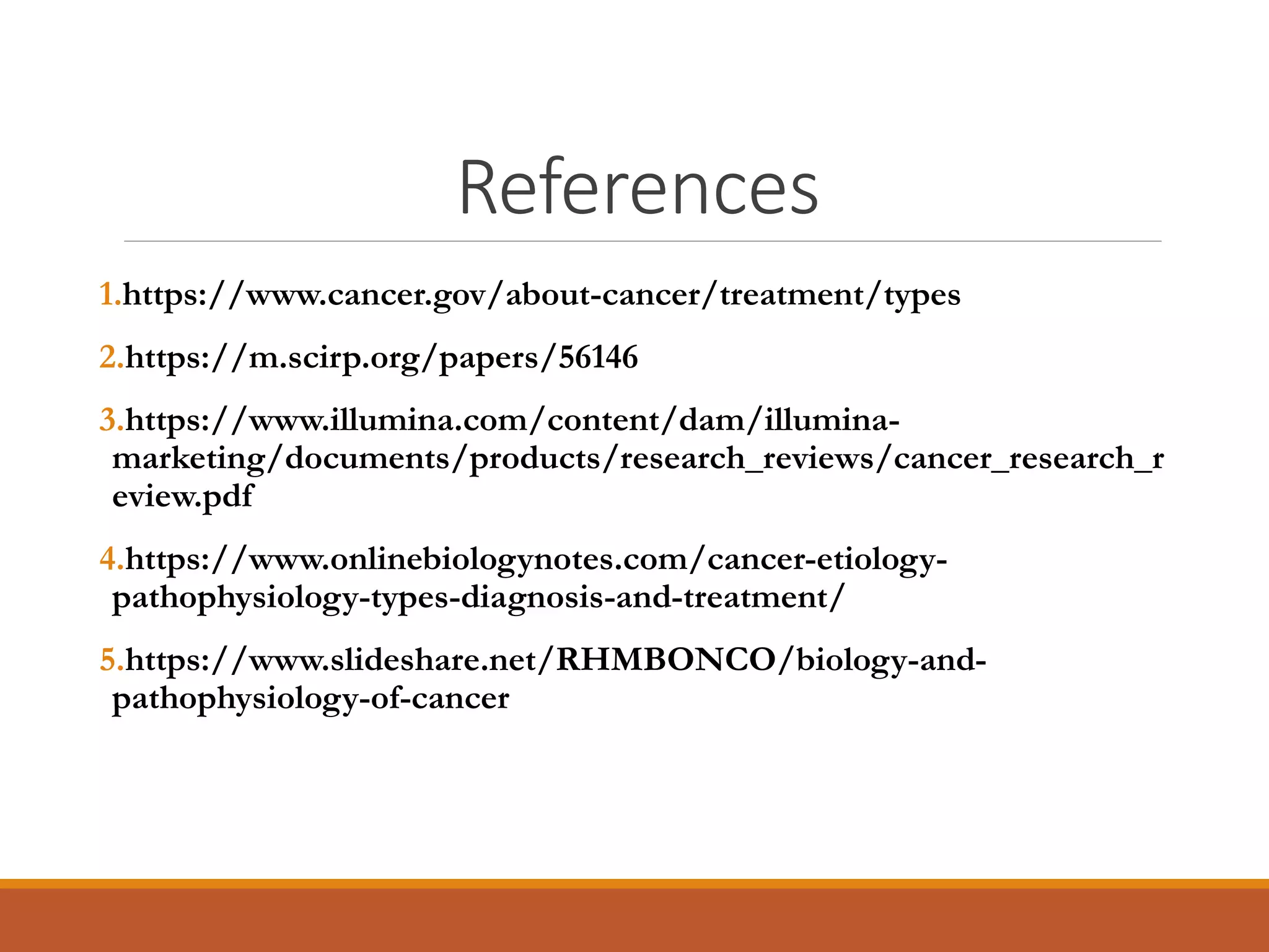 Cancer, Etiology, Classification and Pathophysiology | PPTX