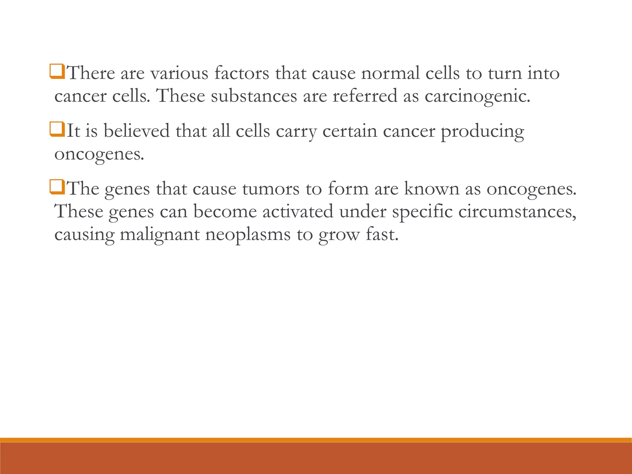 Cancer, Etiology, Classification and Pathophysiology | PPTX