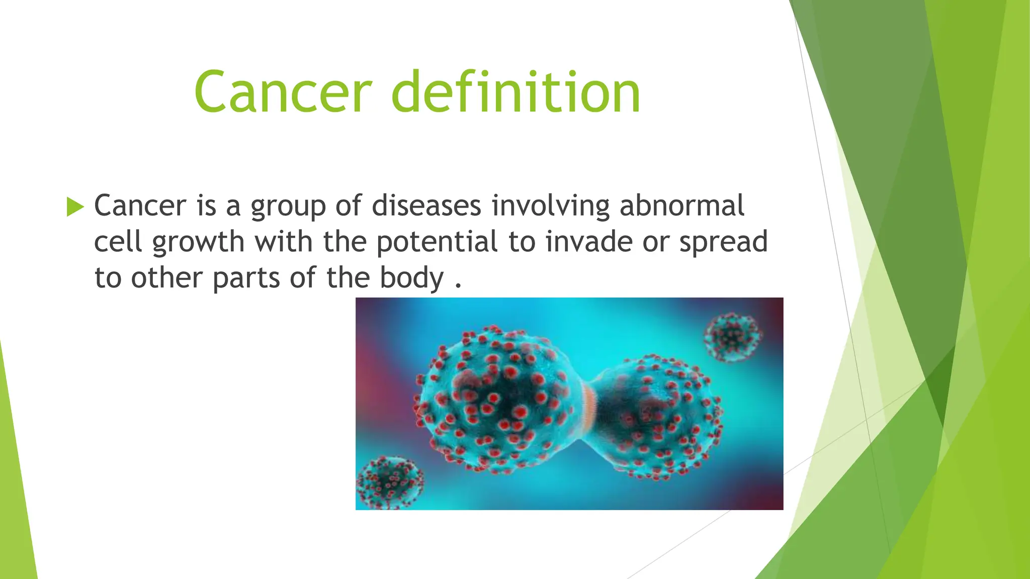 Cancer.pptx | Cancer | Diseases and Conditions